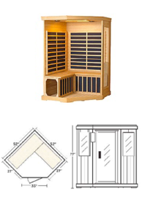 Radiant Health EC-3H Elite 3 person Corner Model